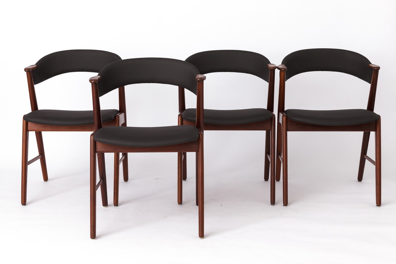 Set of 4 Danish Teak Dining Chairs by Korup Stolefabrik – 1960s Mid-Century Modern Design | € ...