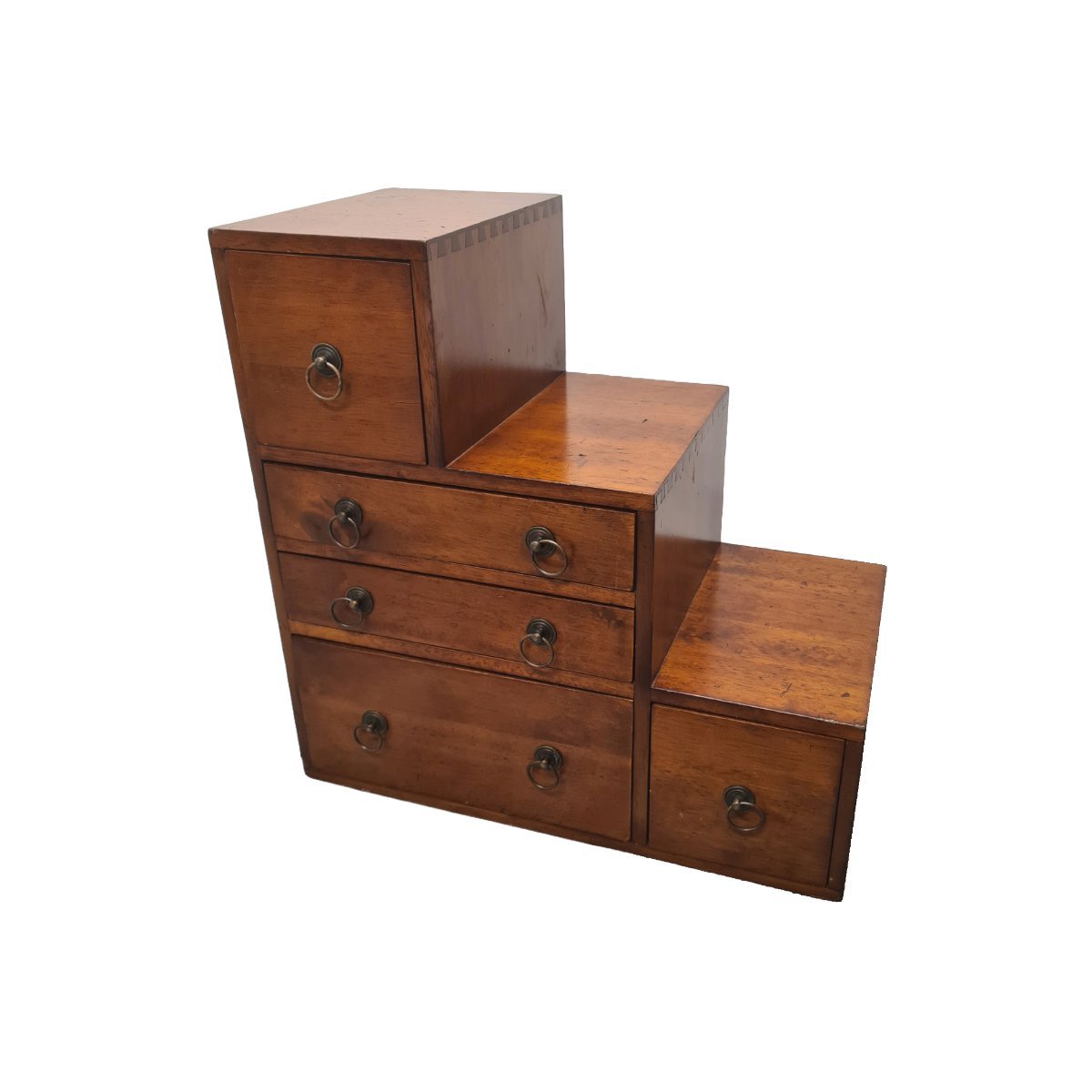 Stepped Wooden Drawer Cabinet with 5 Drawers, 20th Century | €145 | Whoppah