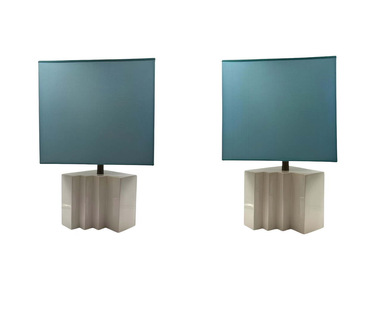 Hollywood Regency Set of 2 Ceramic Table Lamps, France 1970s | €1,700 ...