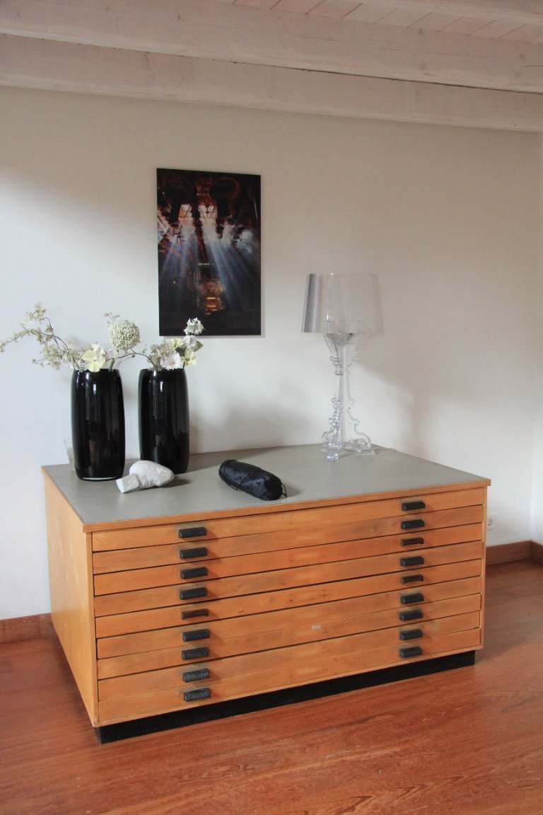 large architects or catalogue chest of drawers, vintage and high ...
