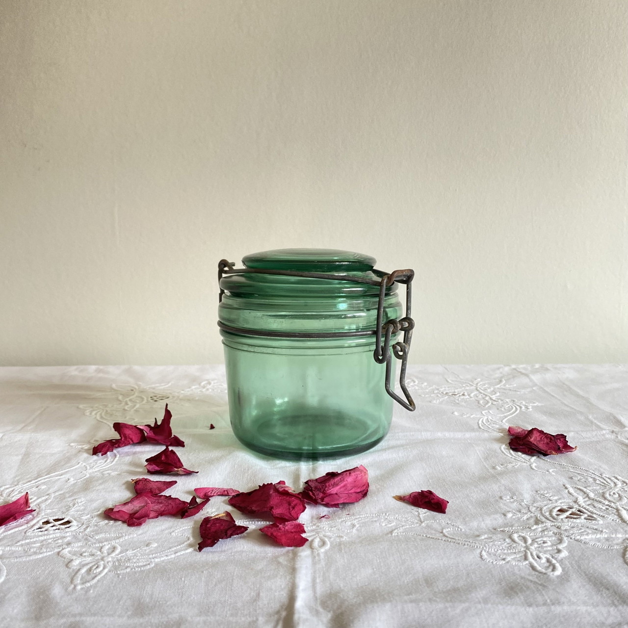 Antique Solidex Green Glass Canning Jar | €29 | Whoppah
