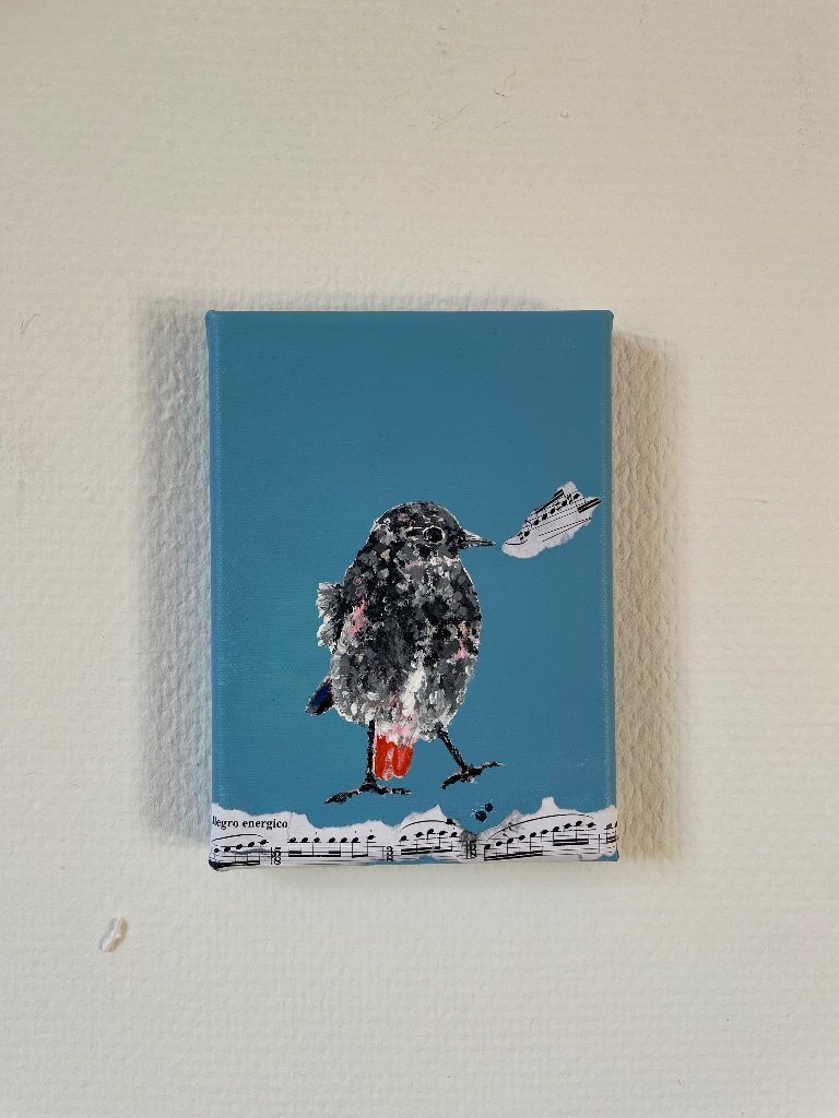 Cuadro de un joven colirrojo tizón | €300 | Whoppah