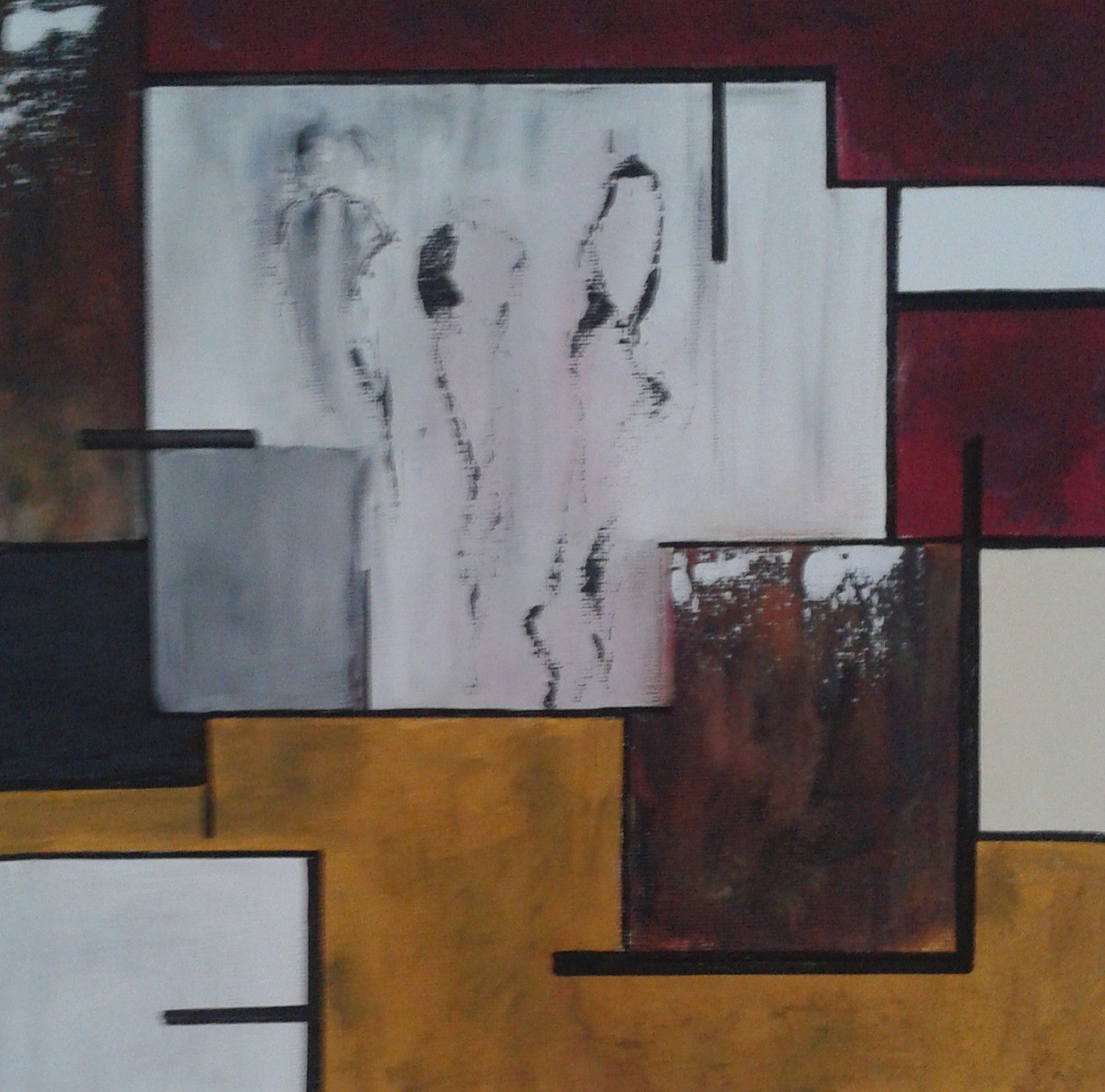2 Hatch Abstract Paintings | €45 | Whoppah