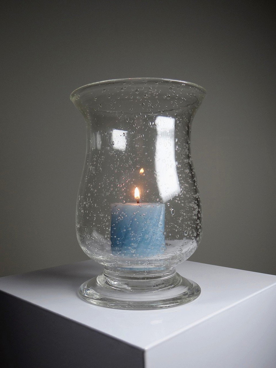 Windlicht Oder Vase Aus Bulligem Glas Vintage Style Biot | €25 | Whoppah
