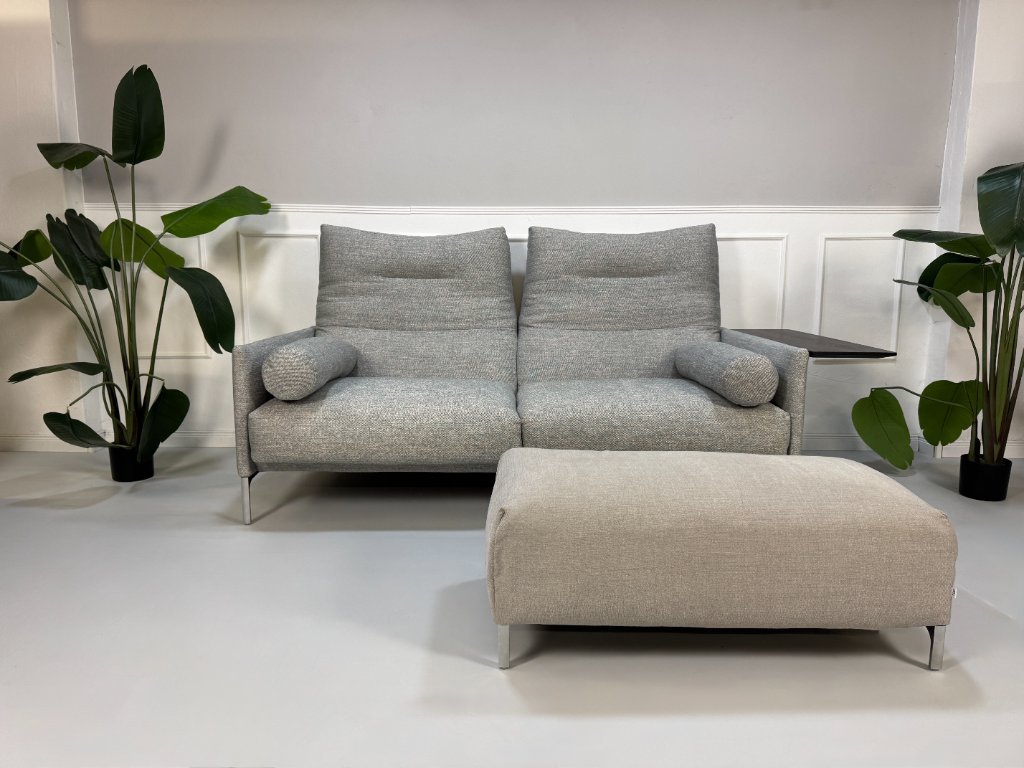 COR Avalanche Sofa 2.5 Seater Fabric Grey + Ottoman | €3,700 | Whoppah