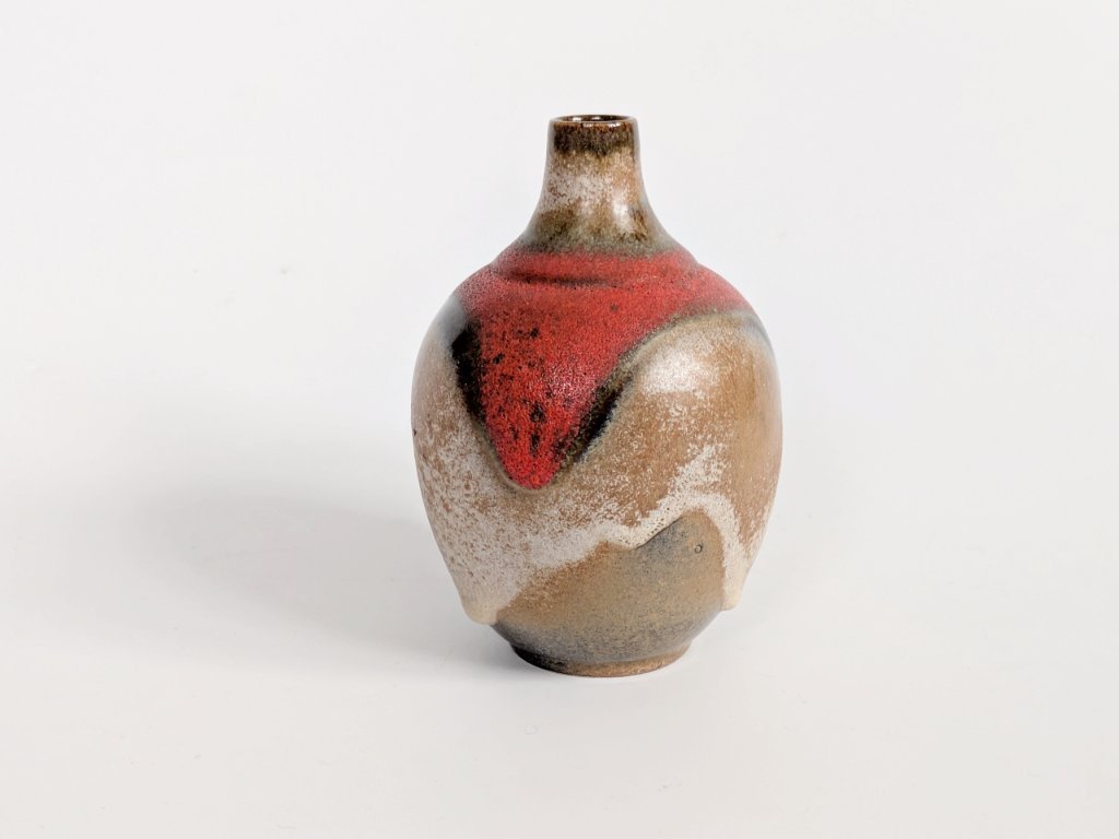 Vase en céramique ouest-allemande de Ruscha Keramik, modèle 830 Vulcano ...