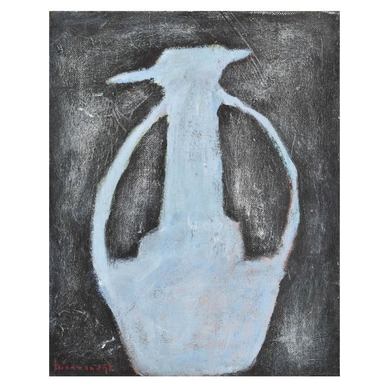 Helen Nieuwendijk (1946) - Jarro con dos orejas - 2001 - Acrílico sobre ...