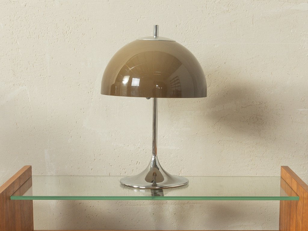 Lámpara de mesa con forma de seta, Frank Bentler, WILA, años 70 ...