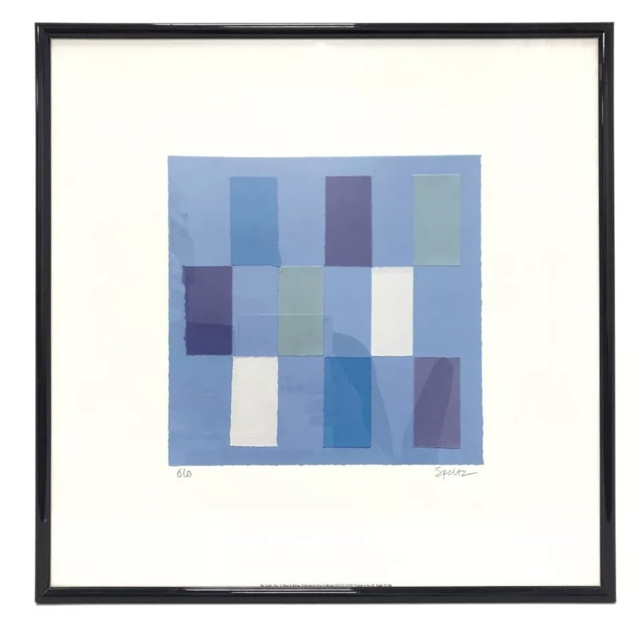 Roy Speltz 'Olo' Limited Edition Ingelijste Abstracte Print | €90 | Whoppah