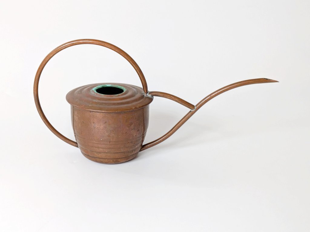 Midcentury Decorative Copper Watering Can | Sculptural Farmhouse Decor ...