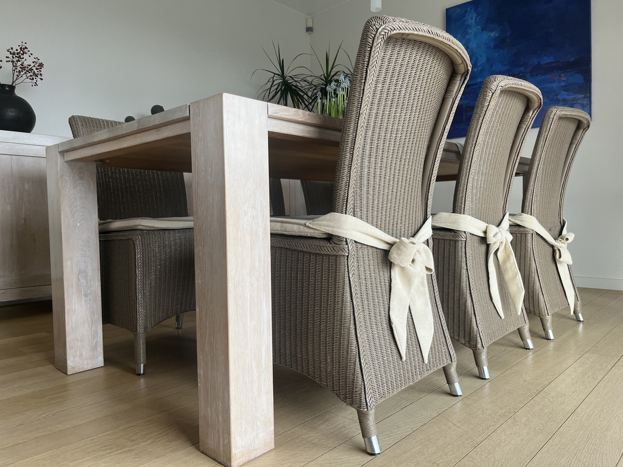 6 X Lloyd Loom Dining Chair With Cushion | €350 | Whoppah