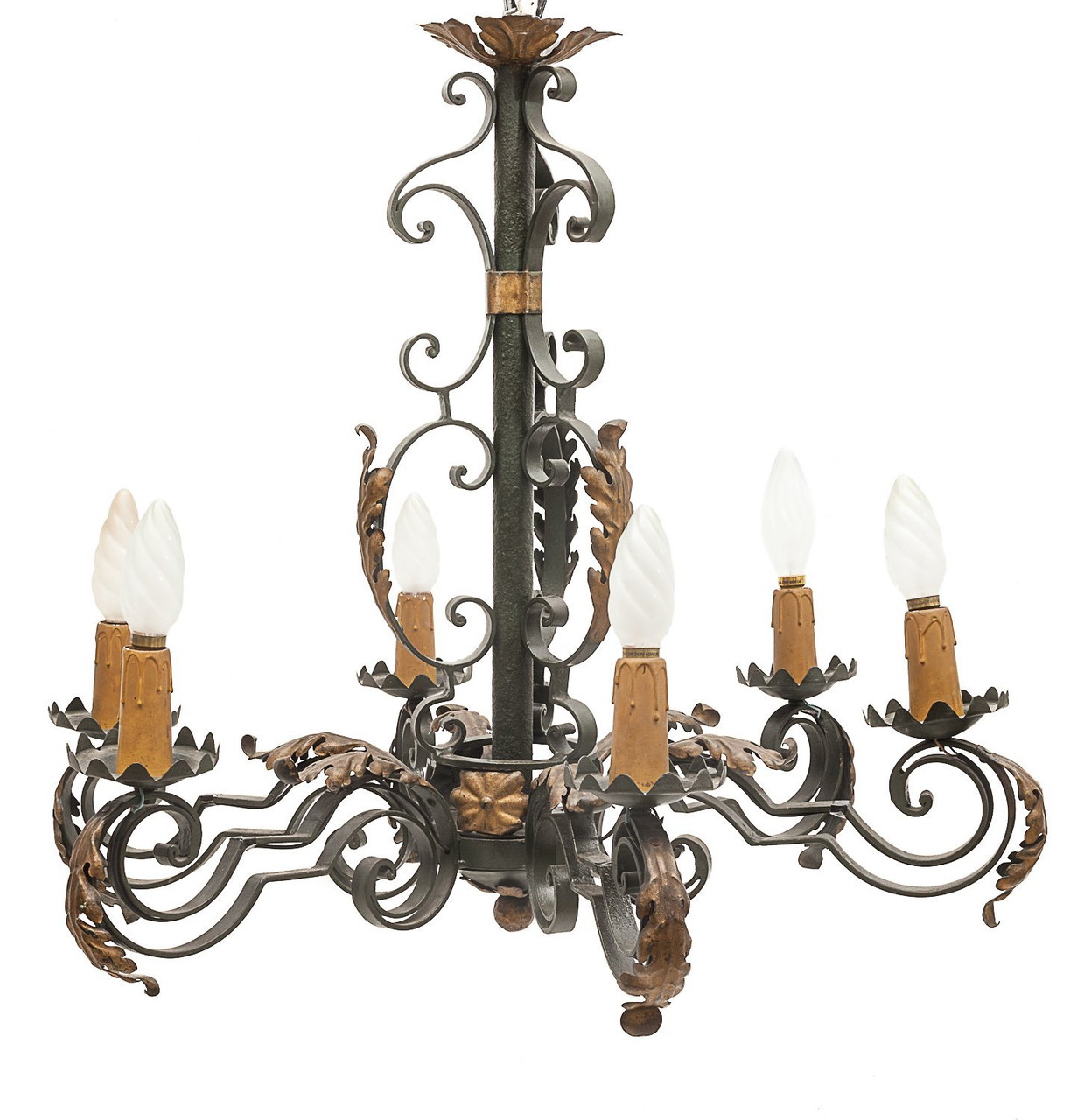 Grote kroonluchter en 2 wandlampen, 1950 | €2,400 | Whoppah