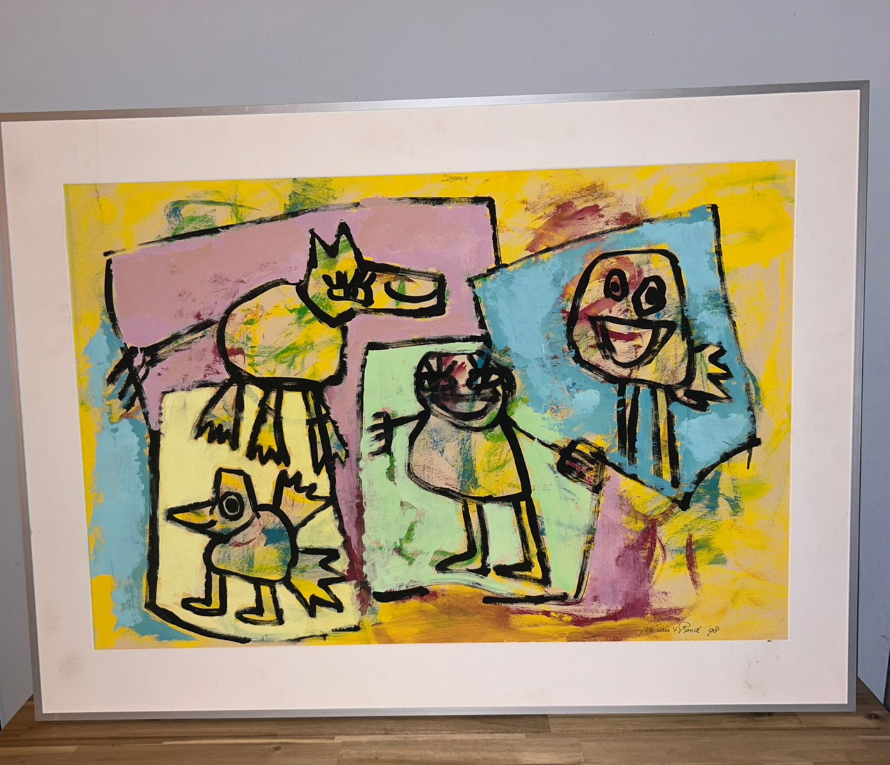 'Fantasia 5' By Artist José Van 'T Rood Acrylic/Decorol Painted in 1998 ...