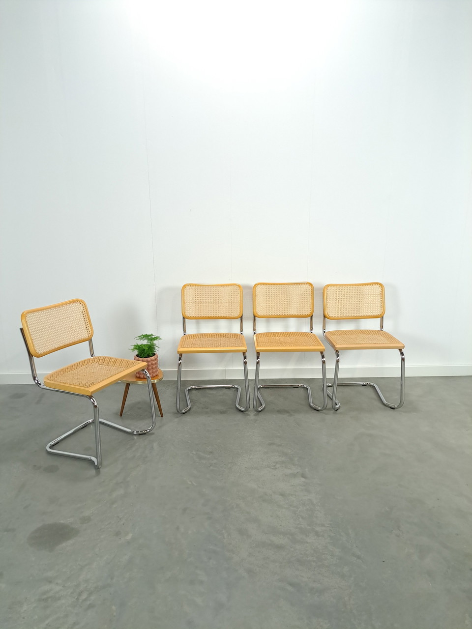 Italian Webbing Set Chairs With Chrome Tube Frame Vintage Chair | €959 ...