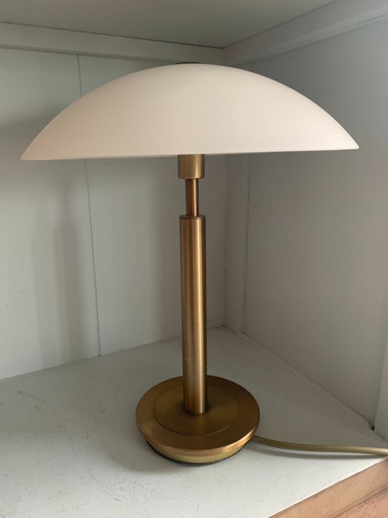 Highlight Trapeze Design Lamp - Brass - milk glass shade -izgst | €75 ...