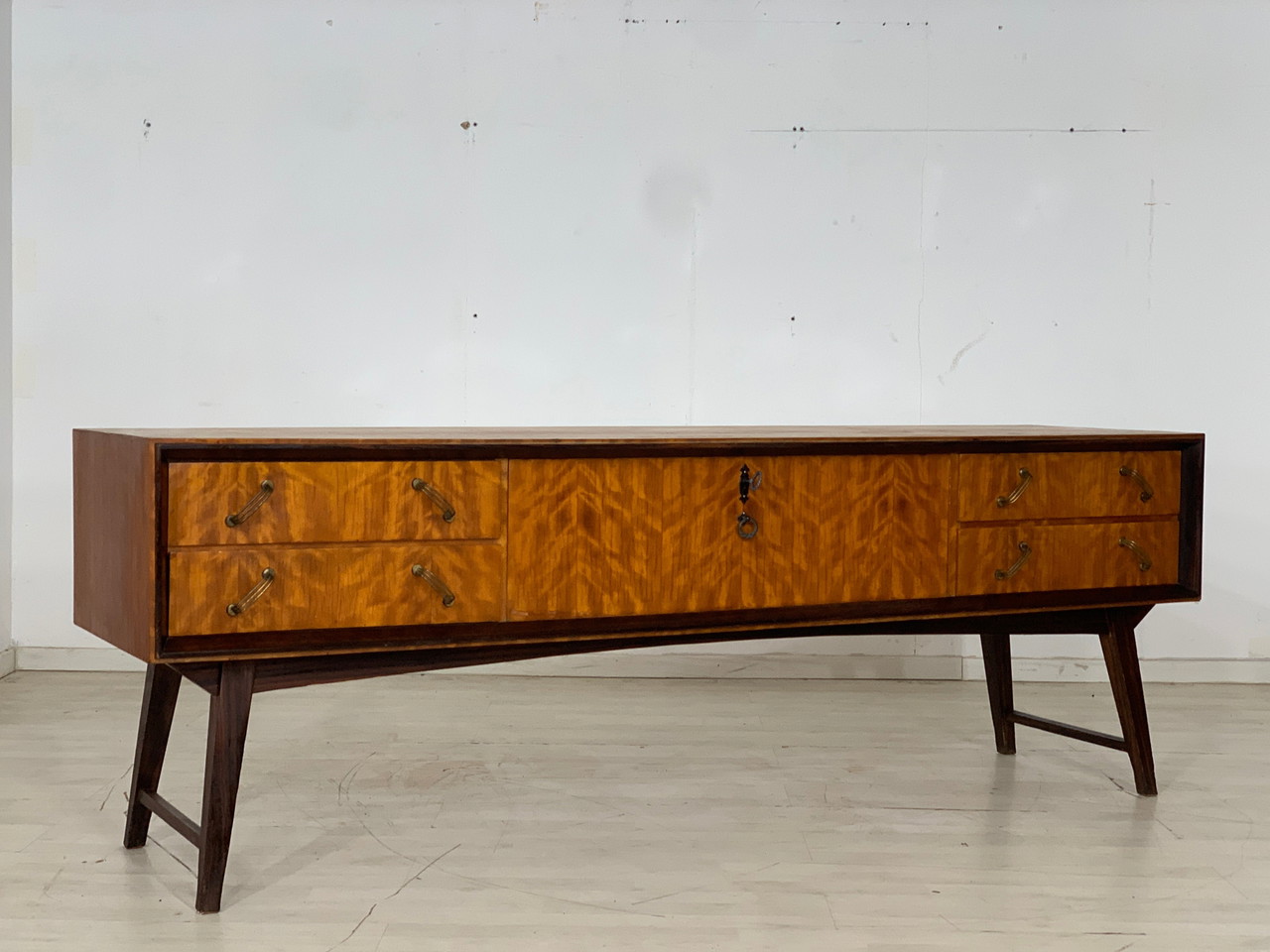 Mid century sideboard longboard cabinet vintage | €1,089 | Whoppah