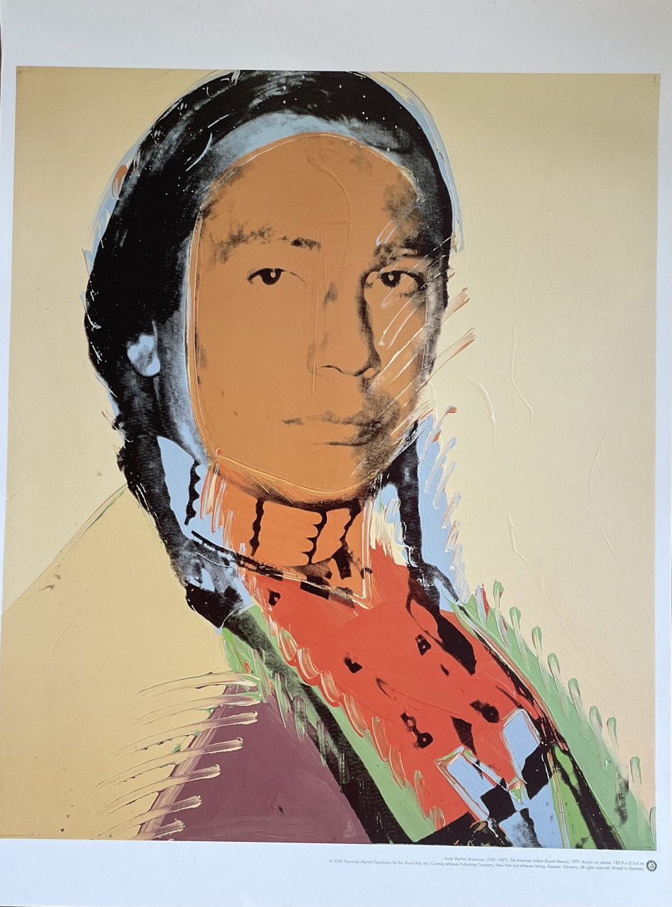 Andy Warhol (1928-1987), L'Indien d'Amérique (Russel Means), 1977 ...