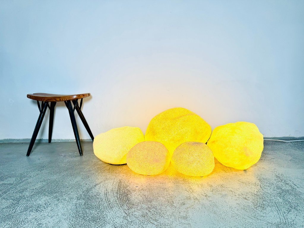 Excepcional conjunto de 5 rocas lunares «Dora» de André Cazenave para ...