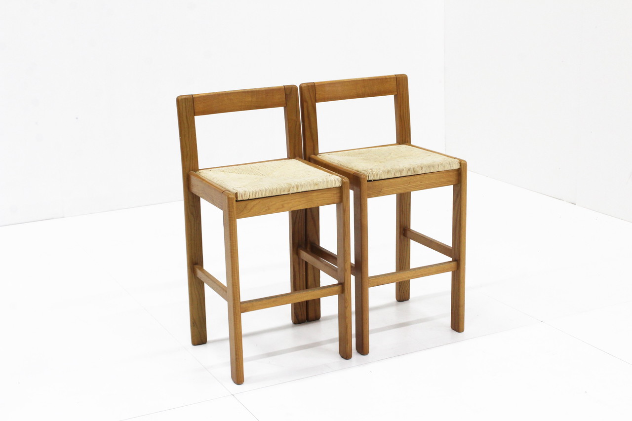 Ensemble de tabourets de bar en bois vintage italien | €680 | Whoppah