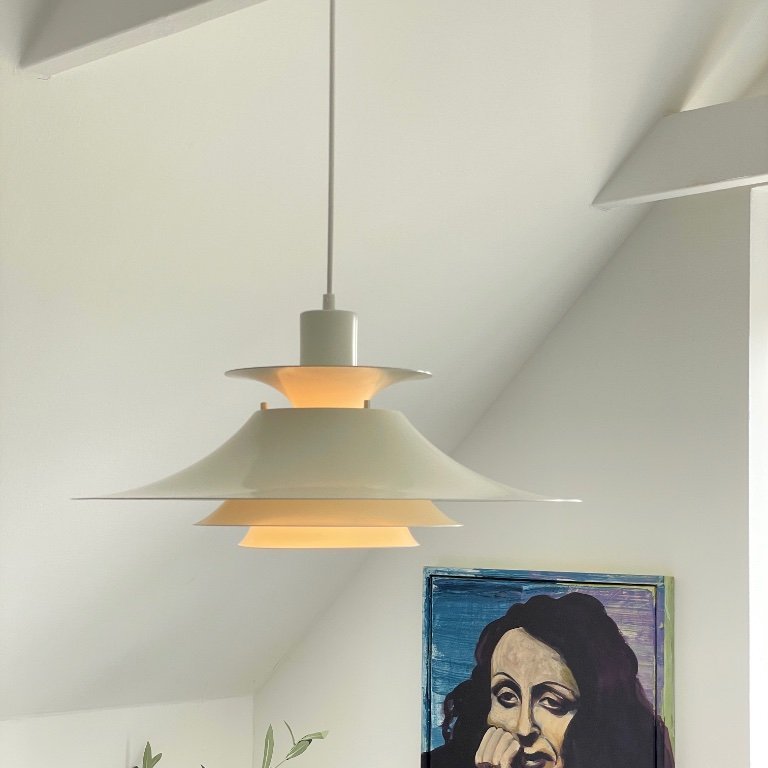 large Danish vintage Mid - Century design LAMP Frandsen Denmark | €375 ...