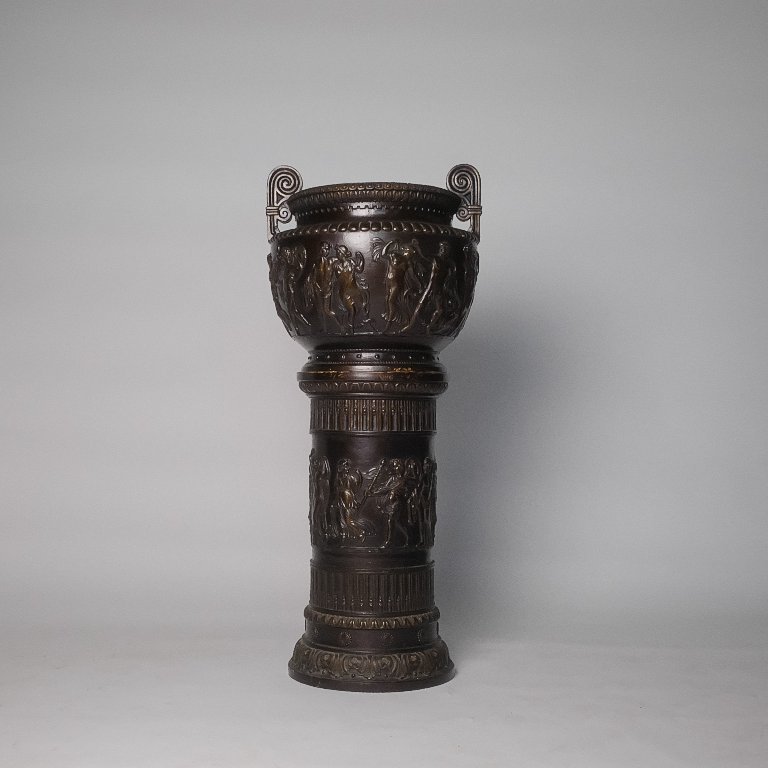 19th Century – Monumental Bacchic Urn on Pedestal – Italy | €1,870 ...