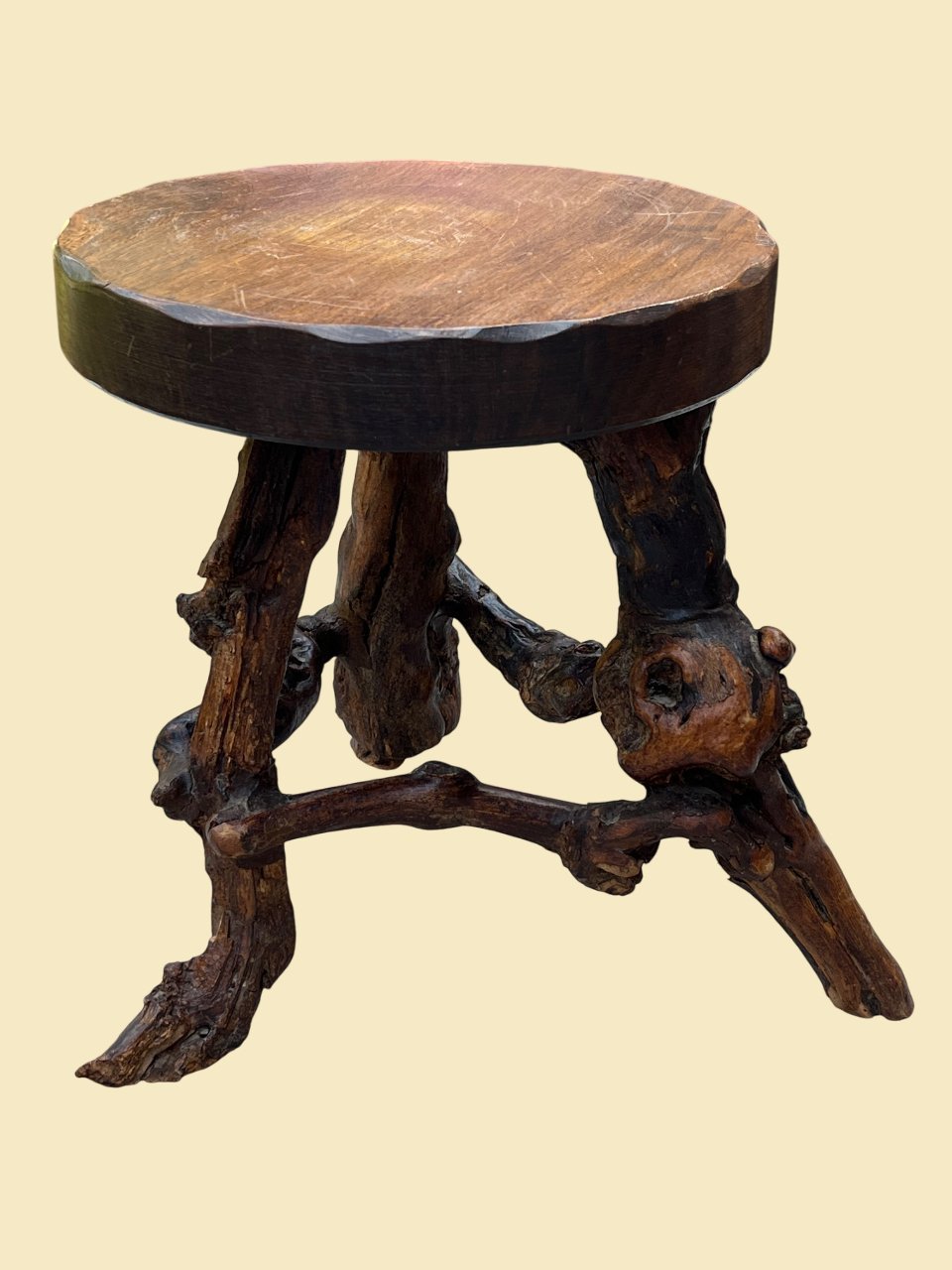 French Brutalist Grape Carrot Stool | ca. 1950 | €275 | Whoppah