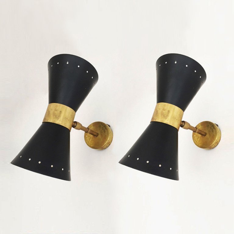 Pair of Italian "diabolo" wall sconces, 1950s design | €480 | Whoppah