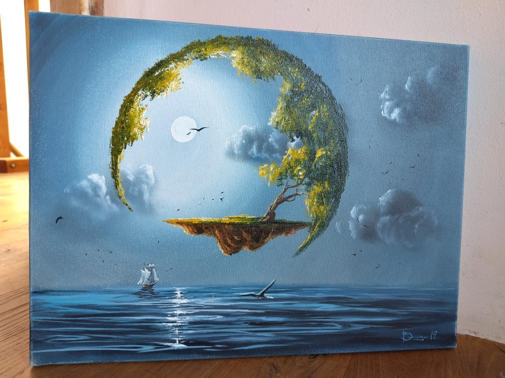 Adam Burczyc - Pilgrim | Huile sur toile 50 x 40cm | €222 | Whoppah