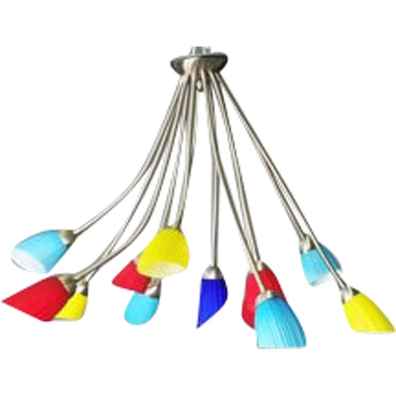 Vintage Murano glass chandelier by De Majo, 1970 | €2,500 | Whoppah