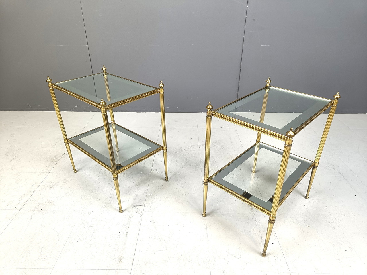 Pair Of Brass Neoclassical Side Tables, 1970S | €595 | Whoppah