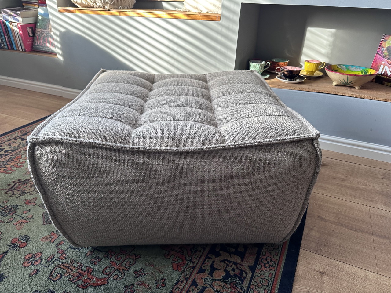 Ethnicraft Beige Pouf | €300 | Whoppah