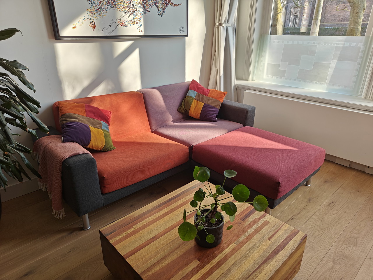 Modular 3-Seater Sofa With Corner Element/Hocker Freistil 183 (Rolf ...