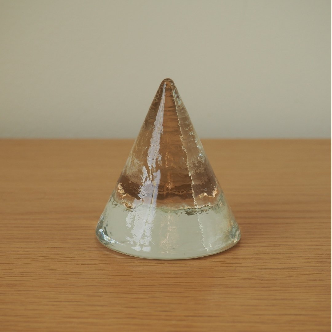 Vintage Cast Glass Cone Paperweight | €15 | Whoppah