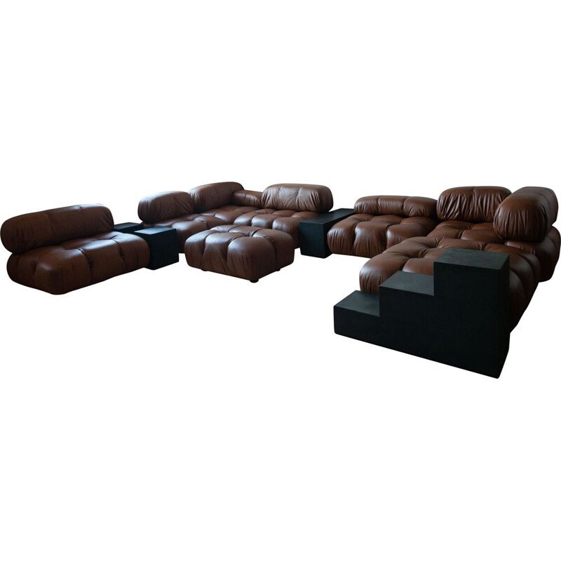 Vintage Camaleonda modulares Sofasystem & 3 Gli Scacchi Beistelltische von Mario Bellini | € ...