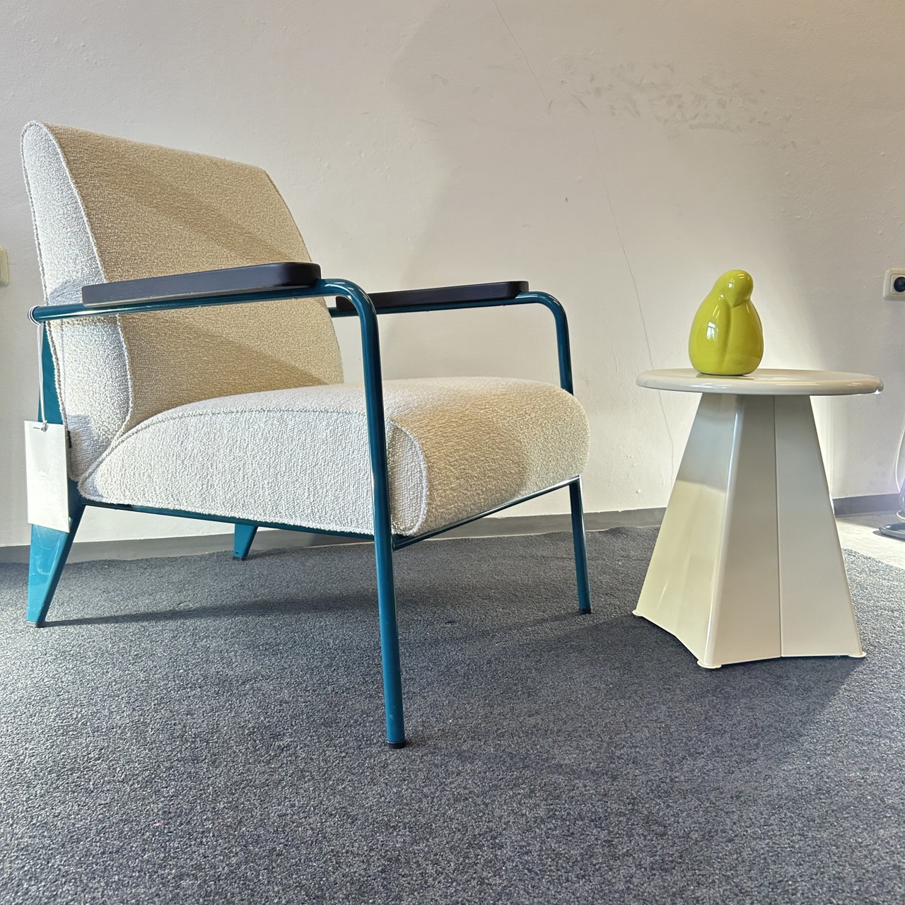 Vitra - Fauteuil De Salon - Fauteuil - Crème/Turquoise - Top condition ...