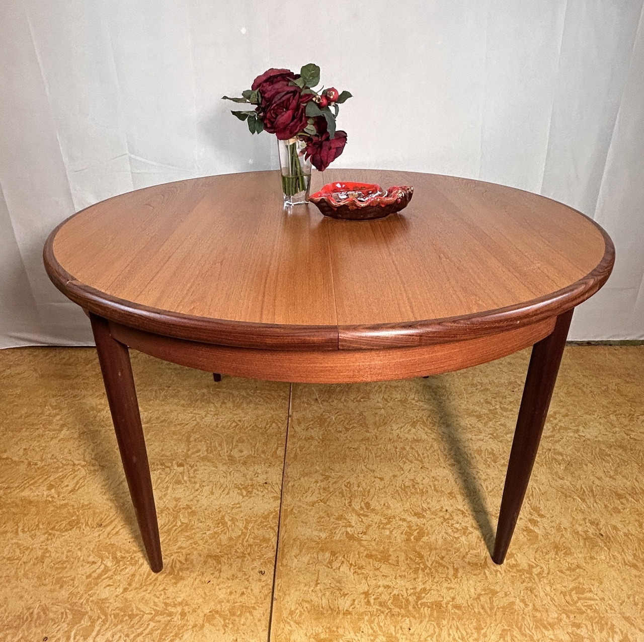 Mid Century Retro Vintage Teak Round Extending Dining Table By Gplan ...
