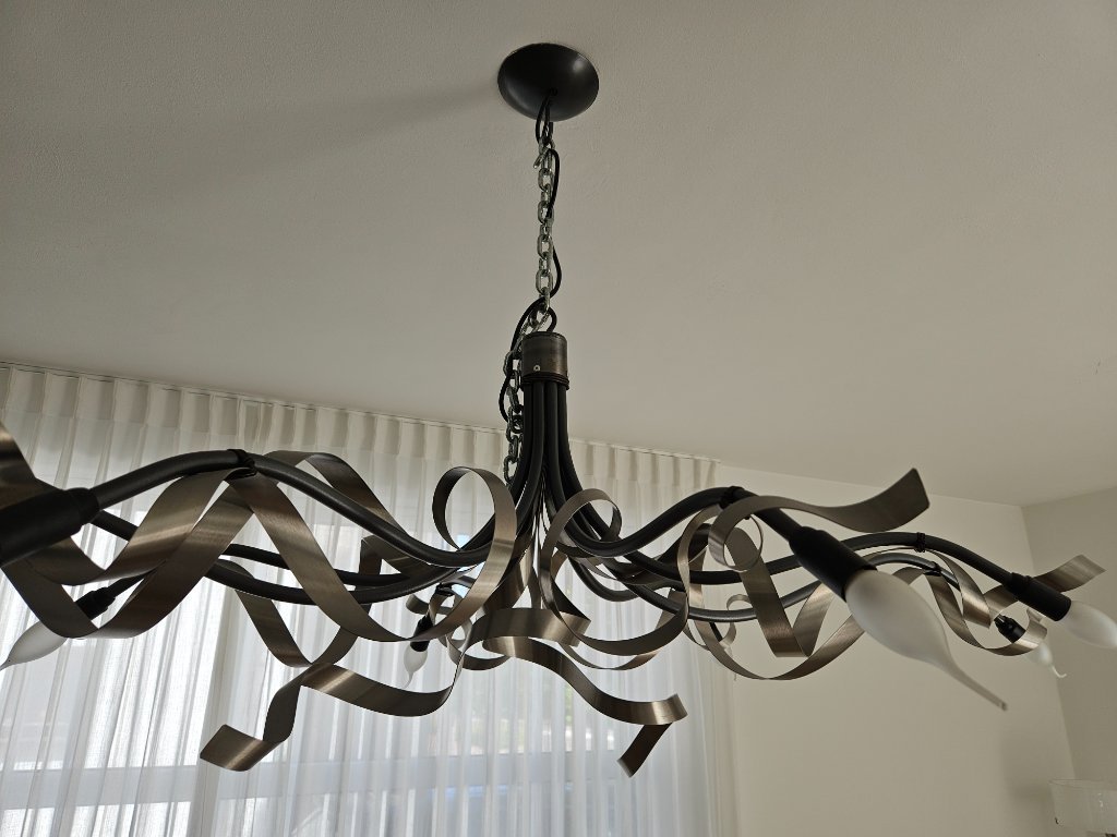 Jacco Maris Ruban Plié Ovale hanglamp 8-lichts ovaal (rvs) | €300 | Whoppah