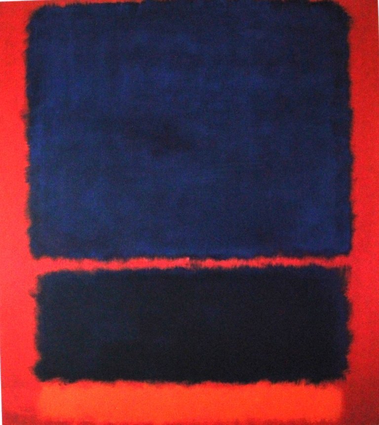 Mark Rothko "Blue, Orange, Red" 1966 - Vintage museum posters - (80 x ...
