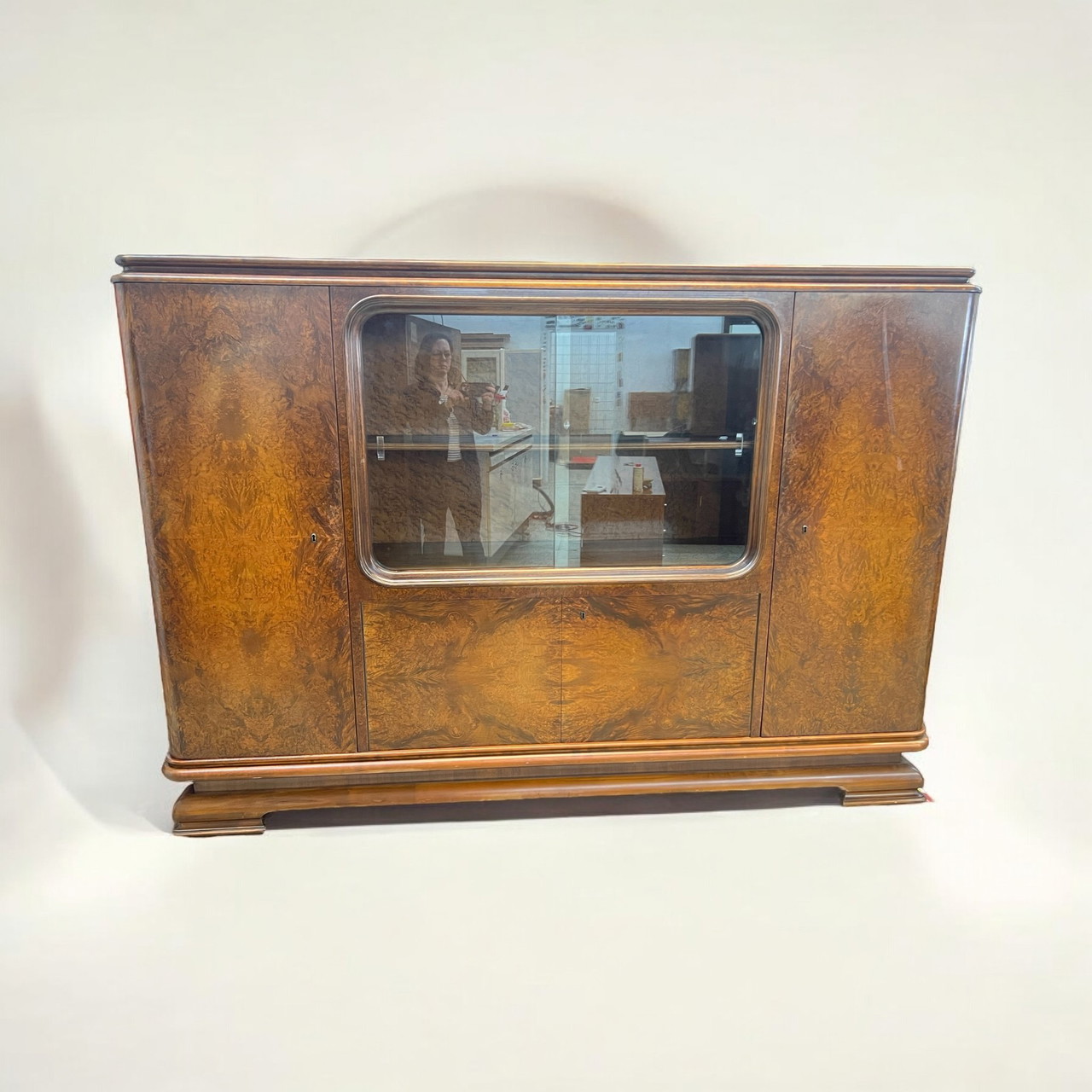 Art Deco boekenkast/wandkast - Duitsland rond 1930 - van EHD gemaakt ...