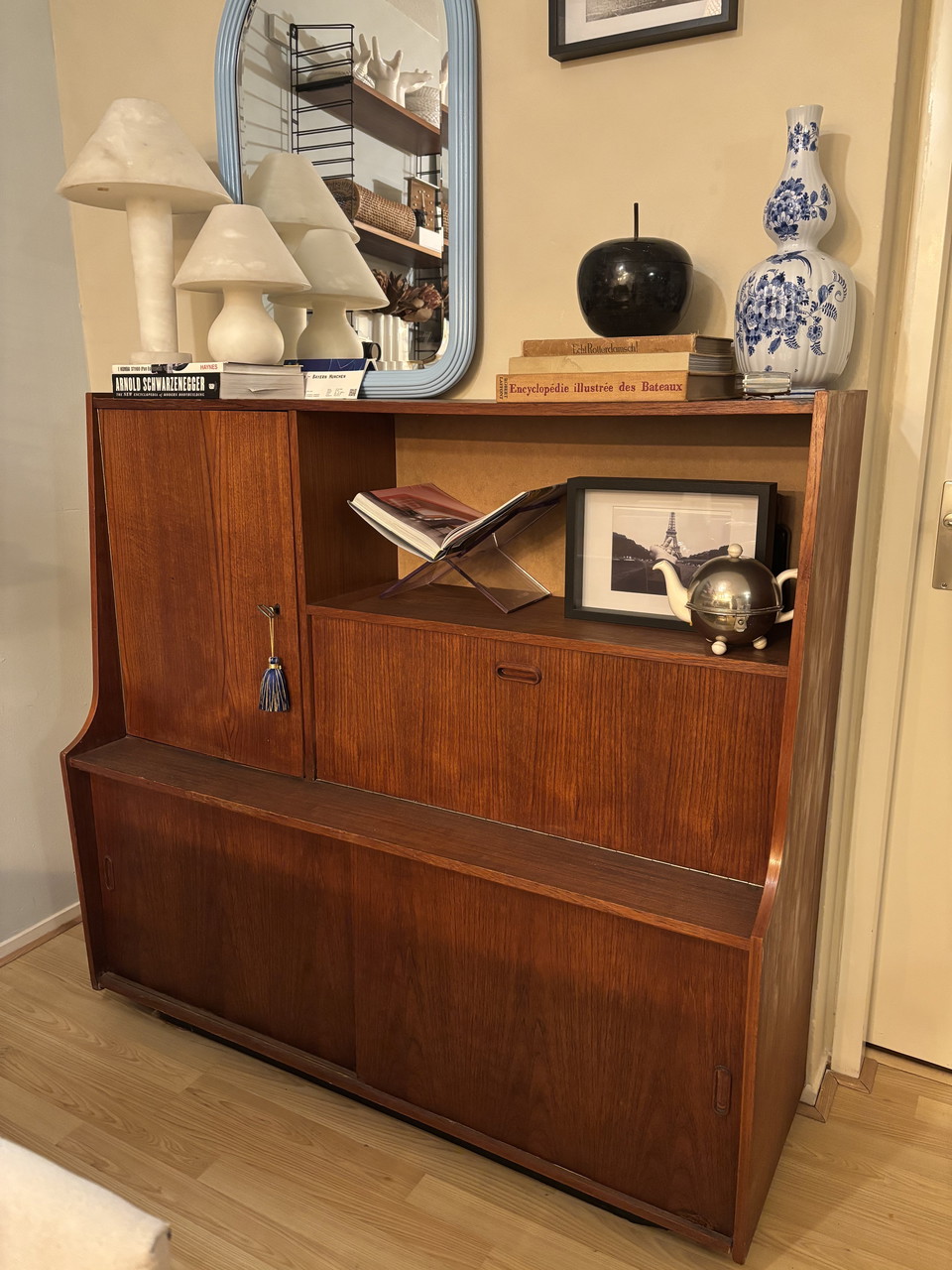 Vintage Highboard Cupboard Dresser Teak Mcm Retro Design | €350 | Whoppah