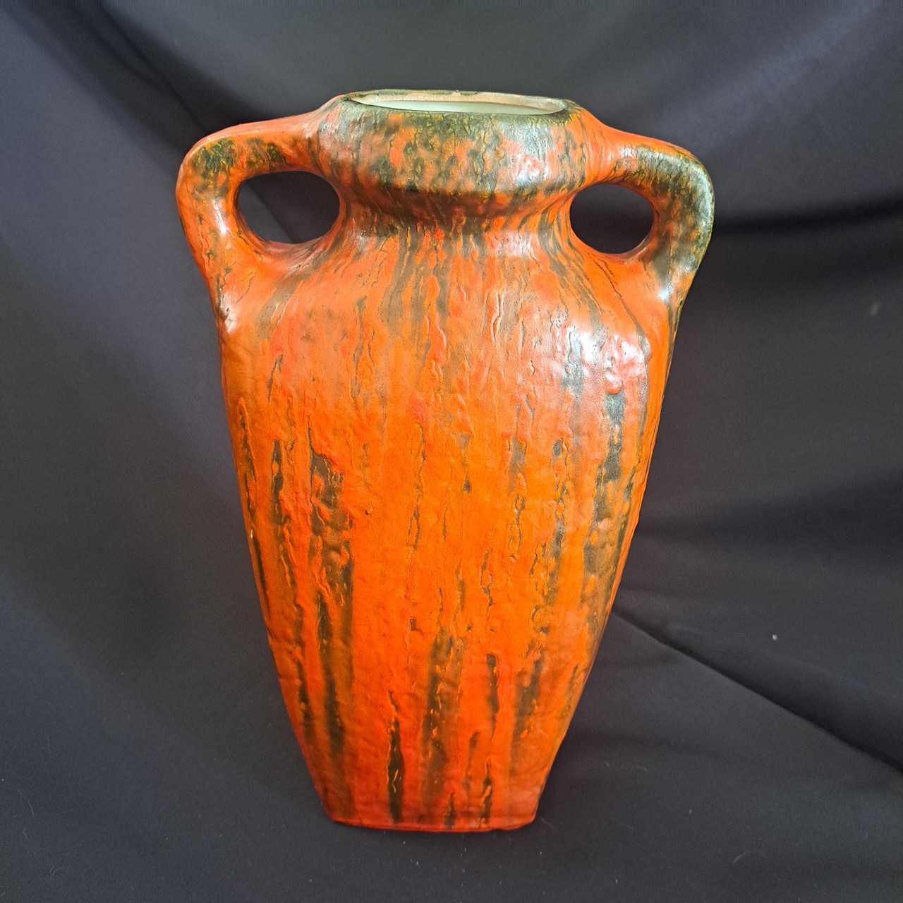 Ruscha Keramik "Vulcano" Vase - Design Kurt Tschörner - West Germany ...