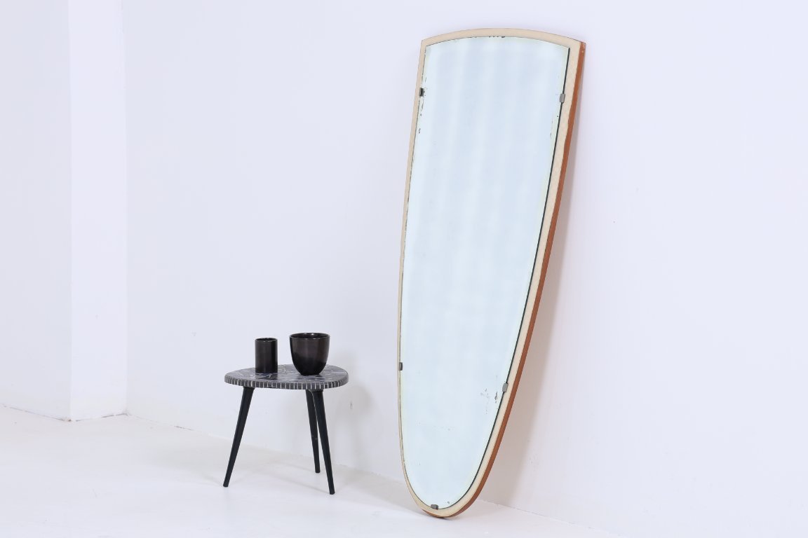 Vintage Mirror 60s | Mid - Century Hanging Mirror Mirror Wood Retro ...