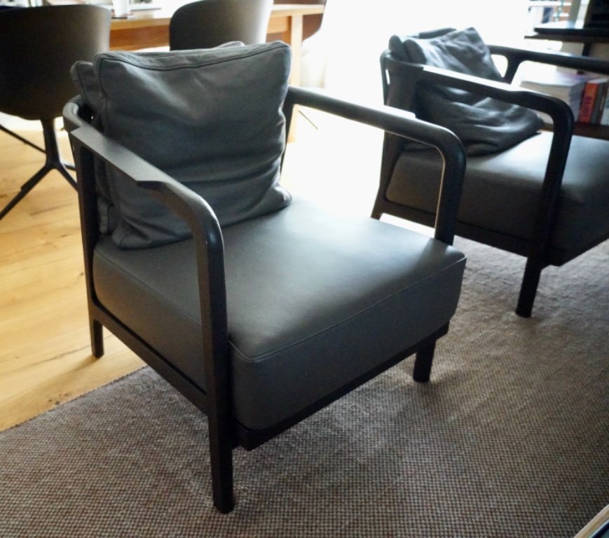 Armchair `Crono` by Flexform Ash stained brown Weave: Leather 5003 ...