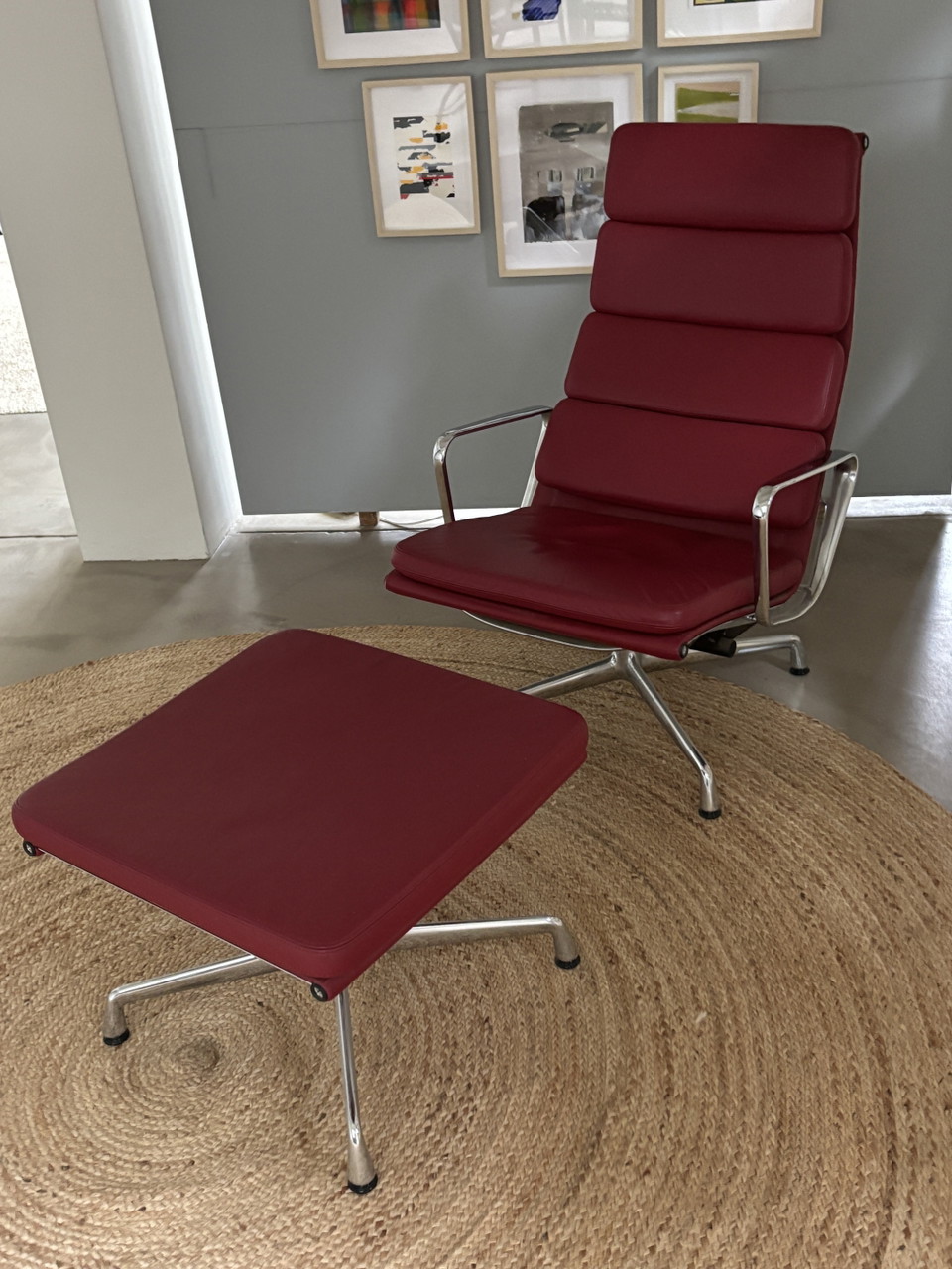 Lounge Sessel Mit Hocker
