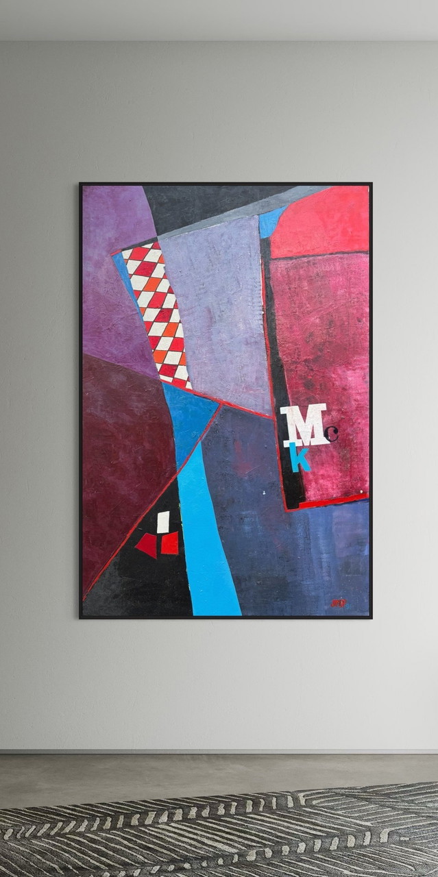 Jean-Marie Planque 1932-1992 Gigantesque Huile Sur Toile Abstraite Pour ...