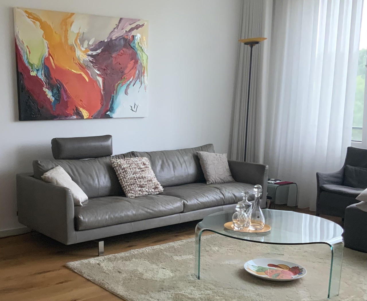 Montel Axis 4 plazas cuero ban gris | €750 | Whoppah
