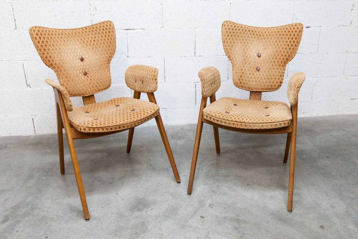 Pair of Lounge Chairs by Roger Landault, ABC edition from the 1950s | € ...