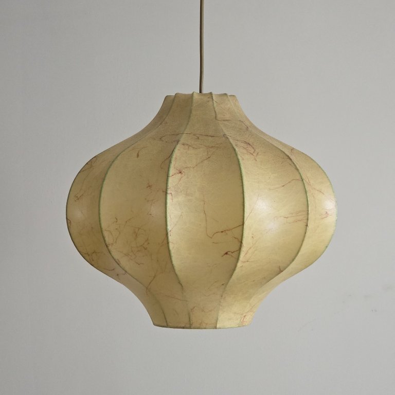 Vintage Cocoon Hanglamp van Goldkant – Duitsland 1970s – Zeldzame vorm ...