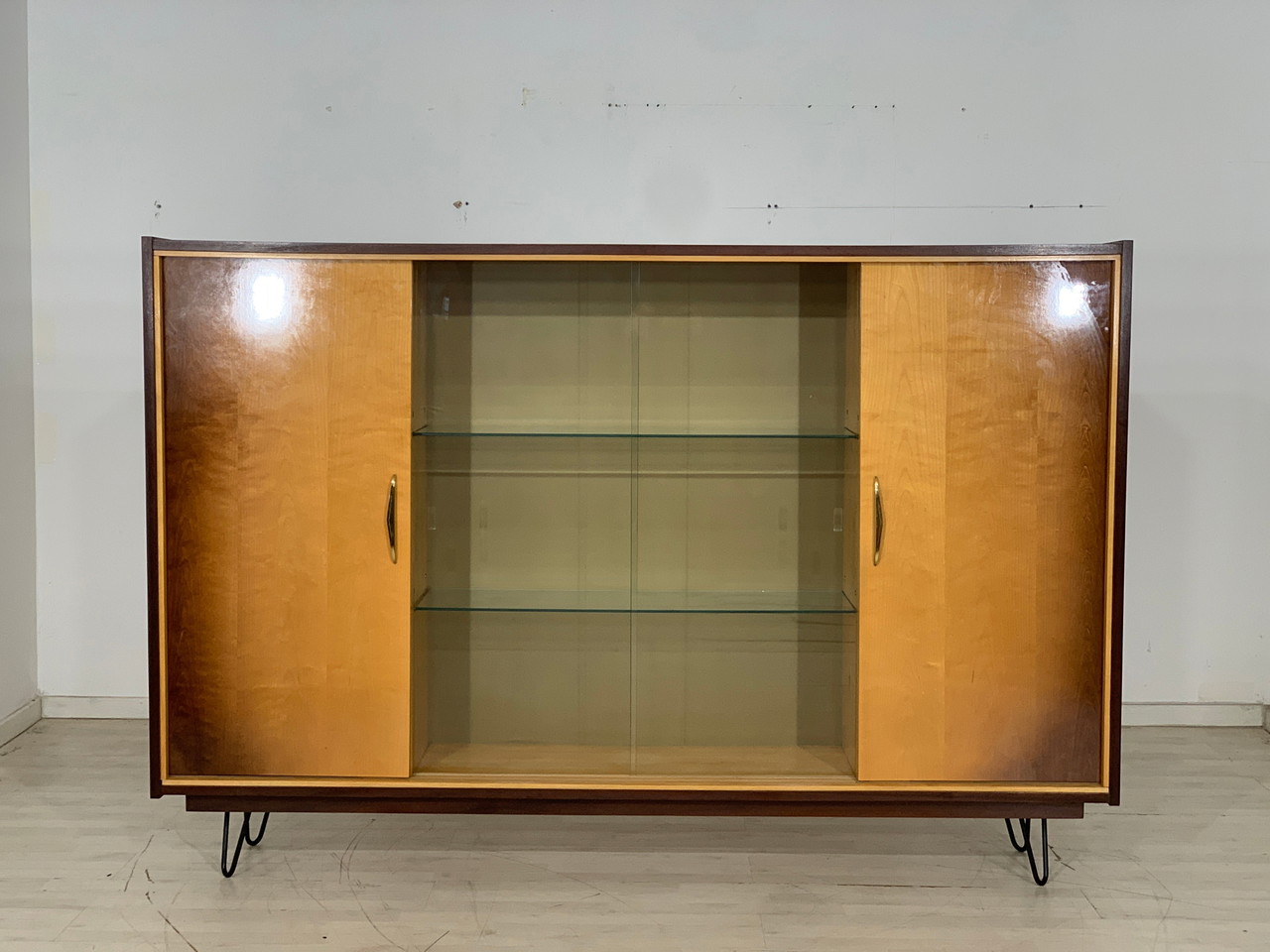 Mid - Century highboard cabinet living room cabinet buffet vintage | € ...