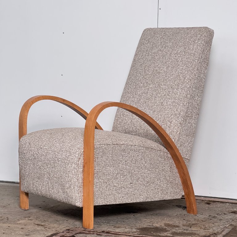 Sillón Art Déco francés con respaldo extraalto, década de 1930 ...